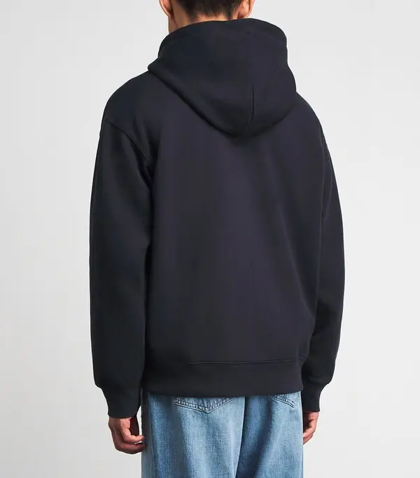 Carhartt Work In Progress Cotton Wip Zip-up Hoodie - Navy