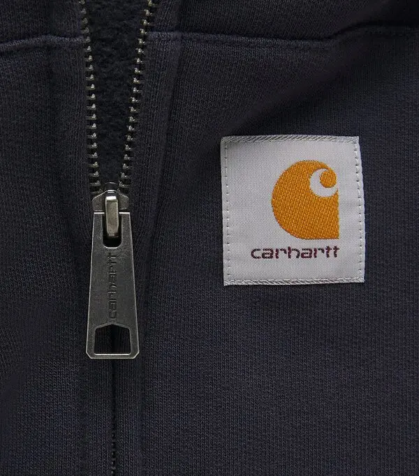 Carhartt Work In Progress Cotton Wip Zip-up Hoodie - Navy