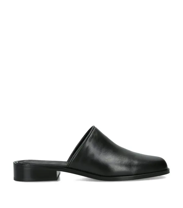 Studio Nicholson Soft Leather Mules - Black