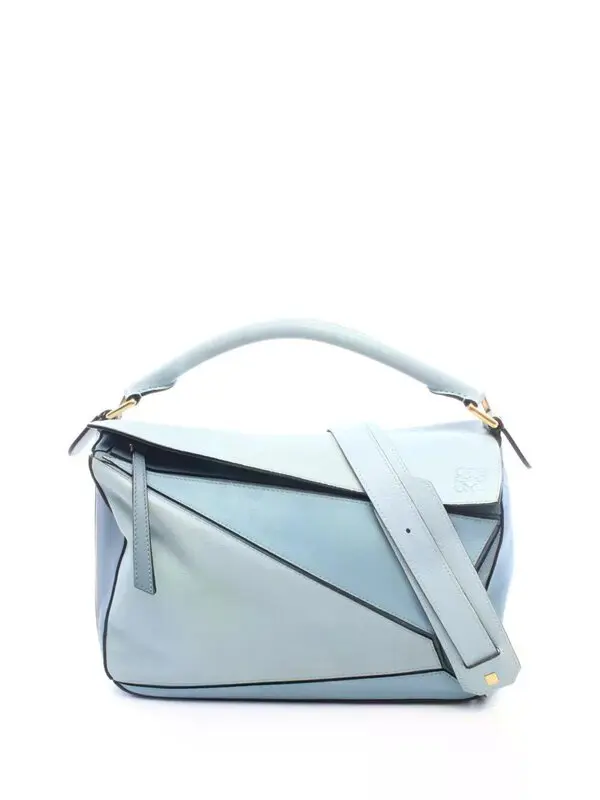 Loewe 2010-2026 Medium Tricolor Calfskin Puzzle Satchel