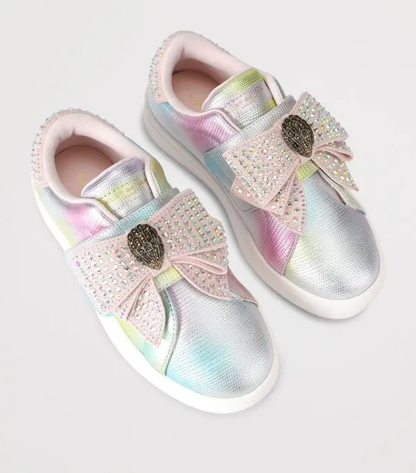 Kurt Geiger Leather Laney Bow Sneakers