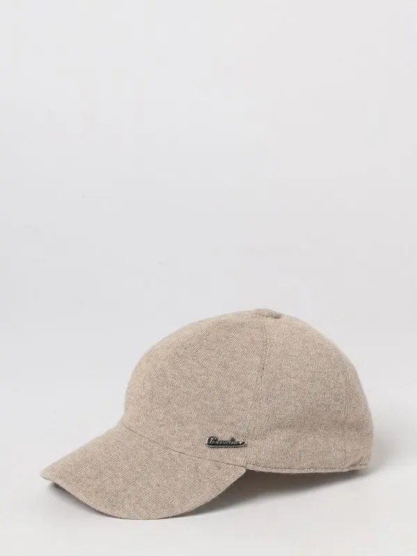 Borsalino Cashmere Baseball Cap With Adjustable Strap - Beige