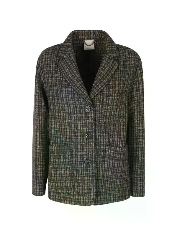 KILTIE Check-pattern Notched-lapels Jacket - Brown