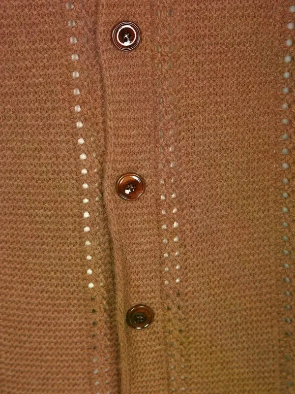 DANIELE FIESOLI Open-knit Cardigan - Brown