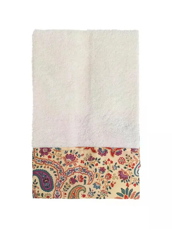 Etro Paisley-print Cotton Towels - White