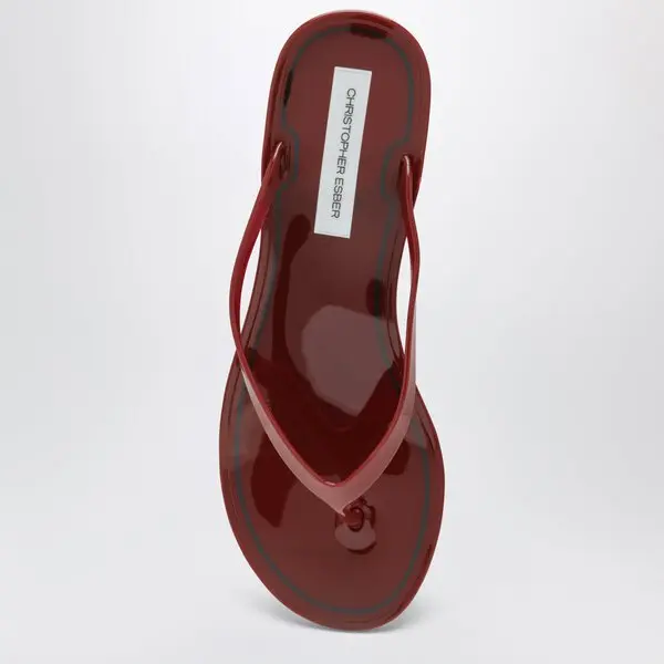 Christopher Esber Amaretto Jo Flip-flop Sandals - Red