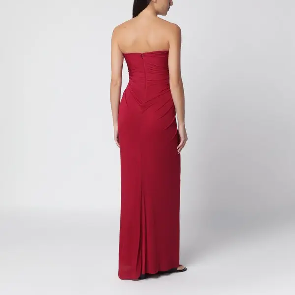 Christopher Esber Wine Long Jersey Dress