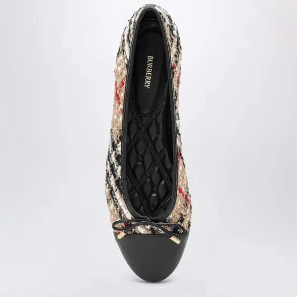 Burberry Highgate Ballet Flats In Bouclé Check