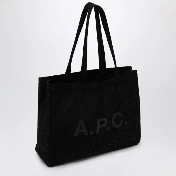 A.p.c. Lou Large Tote Bag In Corduroy