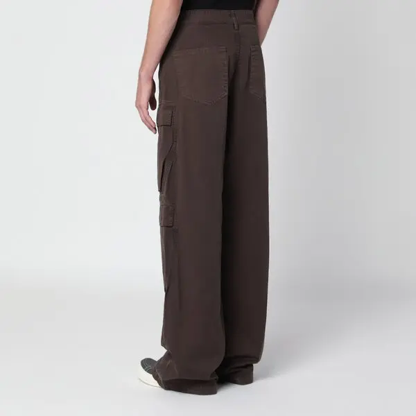 Rick Owens Double Cargo Dark Dust Jeans In Cotton