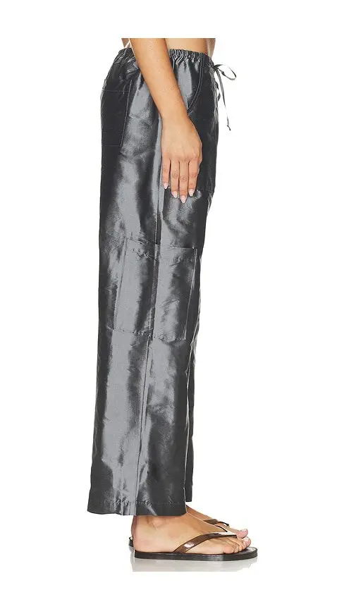 Donni. The Taffeta Drawstring Cargo Pant