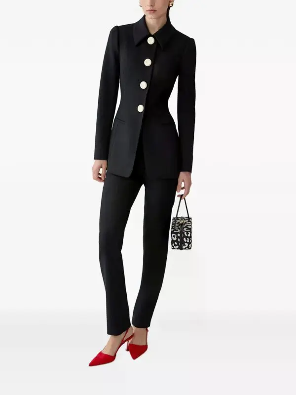 Carolina Herrera Point-collar Button-up Jacket