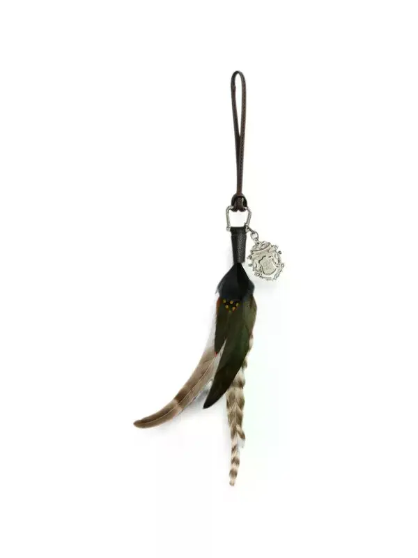 Ralph Lauren Crest Feather-embellished Bag Charm
