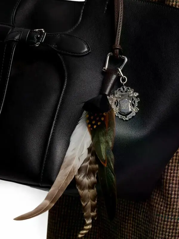 Ralph Lauren Crest Feather-embellished Bag Charm