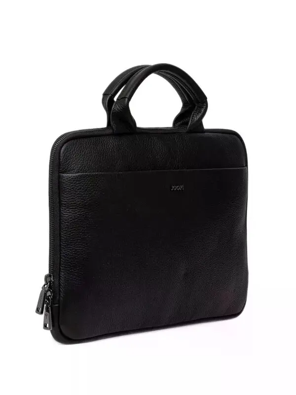 JOOP! Cardona Grained Leather Briefcase - Black