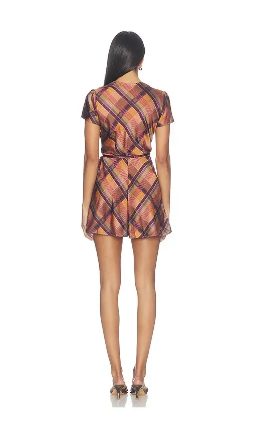 Show Me Your Mumu Whitney Wrap Mini Dress