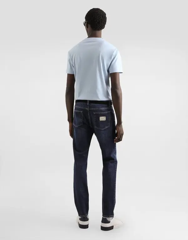 Dolce & Gabbana Slim-fit Stretch Cotton Jeans Denim Multi-colored