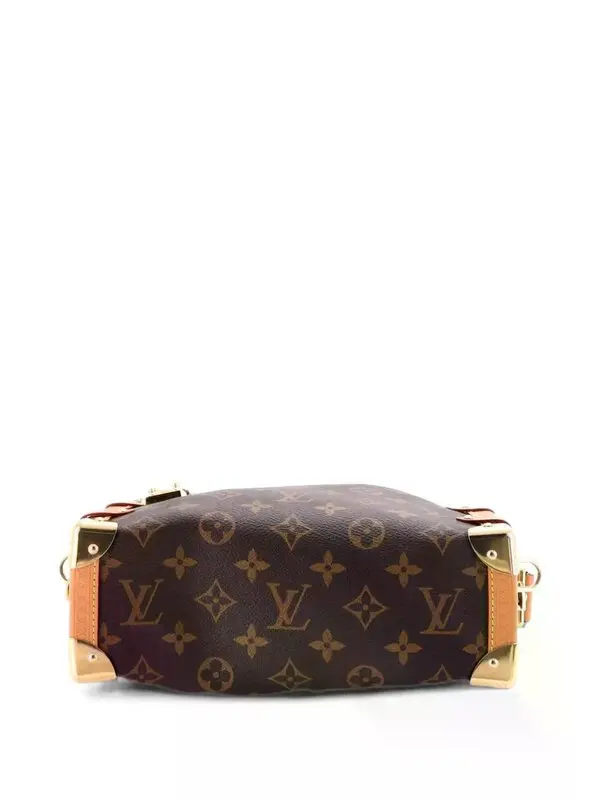 LOUIS VUITTON Side Trunk Handbag Monogram Canvas Mm Satchel