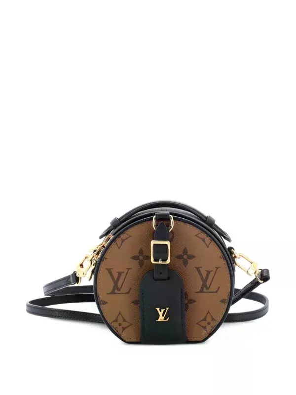 LOUIS VUITTON Mini Boite Chapeau Bag Reverse Monogram Canvas Crossbody Bag - Brown