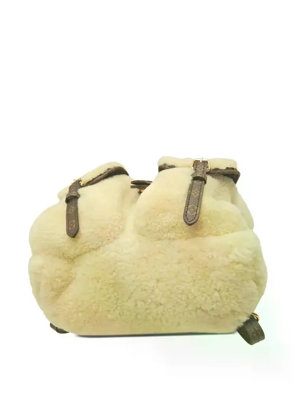 LOUIS VUITTON 2021-2026 Monogram Shearling Ski Backpack