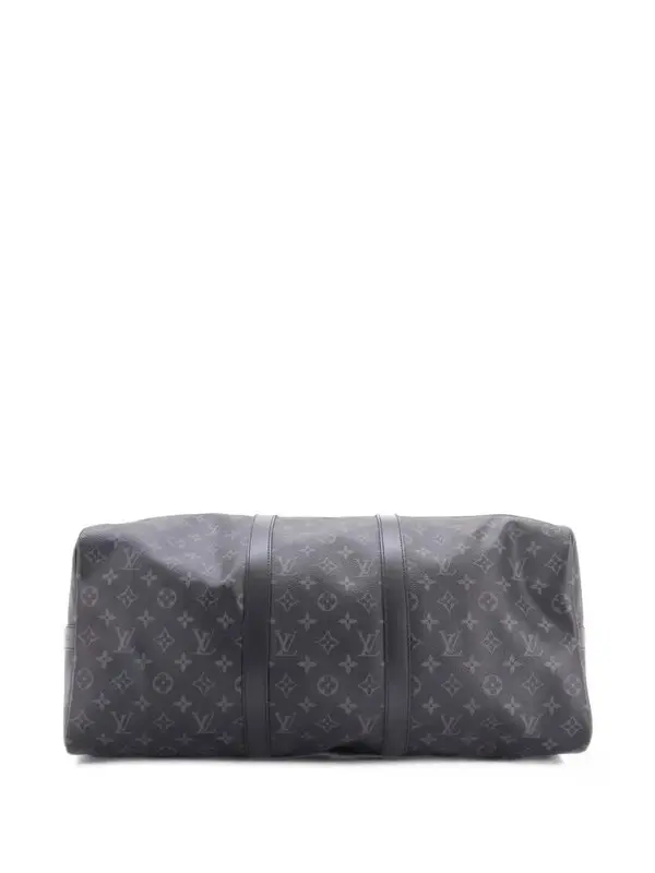 LOUIS VUITTON Keepall Bandouliere Bag Monogram Eclipse Canvas 50 Travel Bag