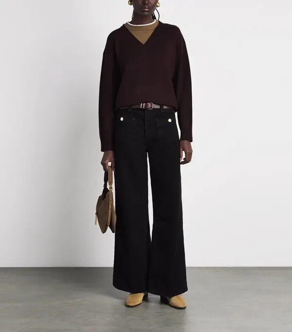Sandro Cotton Corduroy Trousers