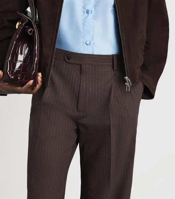 Sandro Pinstripe Tailored Trousers