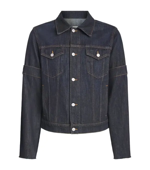 MAISON MARGIELA Flipped Sleeve Denim Jacket - Blue