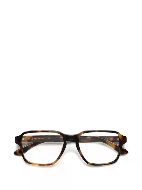 RETROSUPERFUTURE Numero 160 Square-frame Glasses - Brown