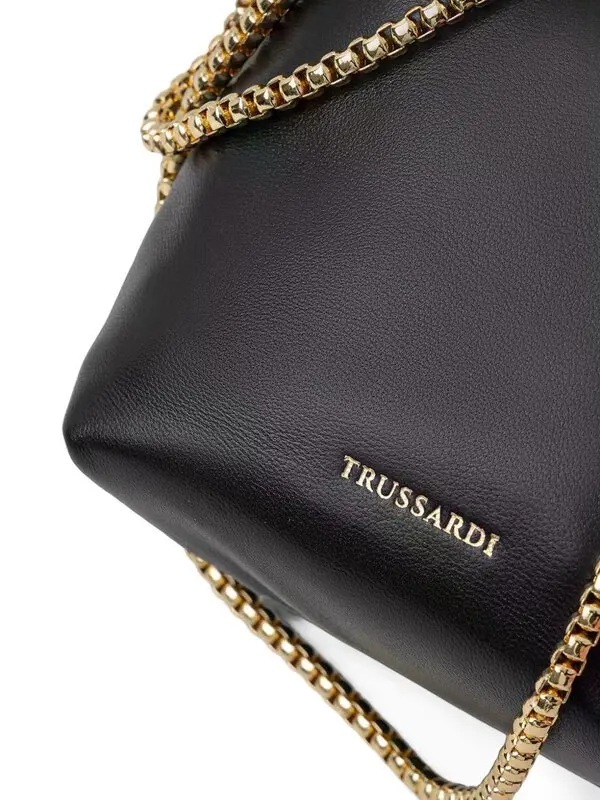 TRUSSARDI Mini Orbita Logo-print Chain-strap Bucket Bag