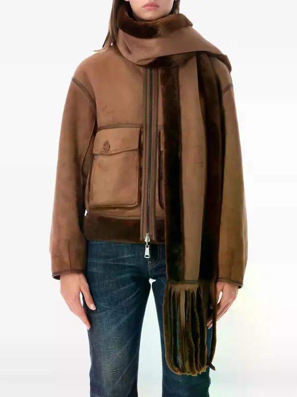 VEGANCODE Scarf-detail Reversible Coat
