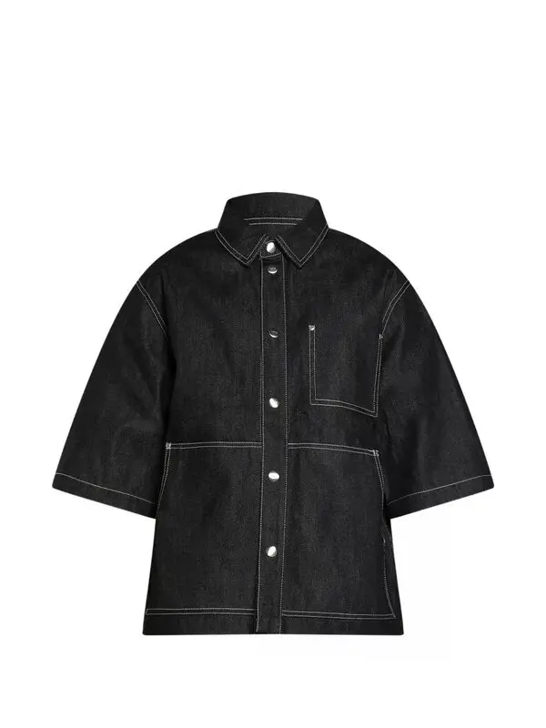 PURPLE BRAND Raw-denim Workwear Shirt - Blue