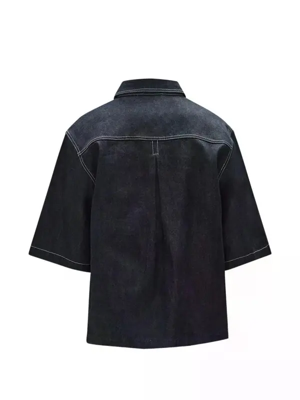 PURPLE BRAND Raw-denim Workwear Shirt
