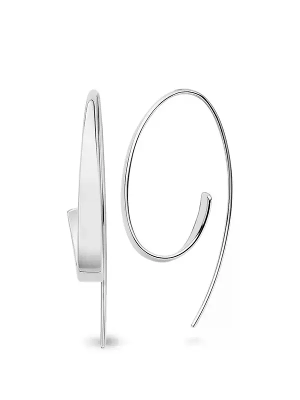 Skagen Kariana Sculptural Hoop Earrings - Silver