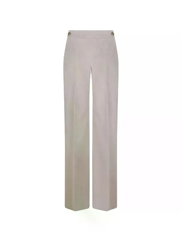 Ermanno Scervino Button-detail Wide-leg Tailored Trousers - Brown