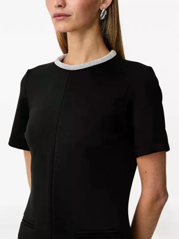 SILVIAN HEACH Crystal-embellished Short-sleeve Mini Dress