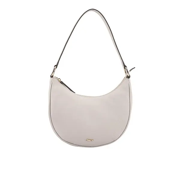 Paul Costelloe Louise Leather Hobo Bag - White