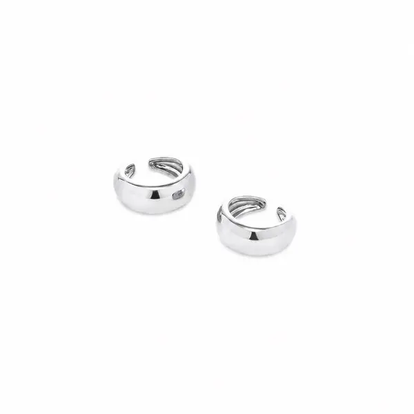 LAGOMIST Coffee Bean Ear Cuffs - Silver