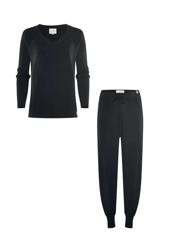 YOU LOOK PERFECT Merino Loungewear Set, Pullover Dorina & Pants Bella