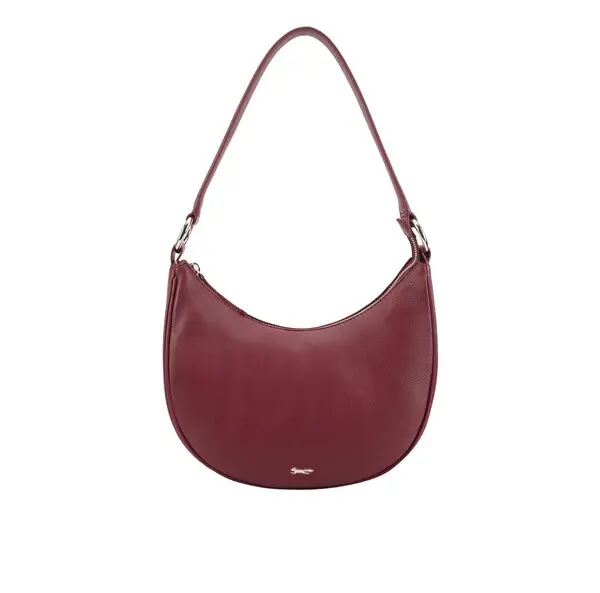 Paul Costelloe Louise Leather Hobo Bag - Red