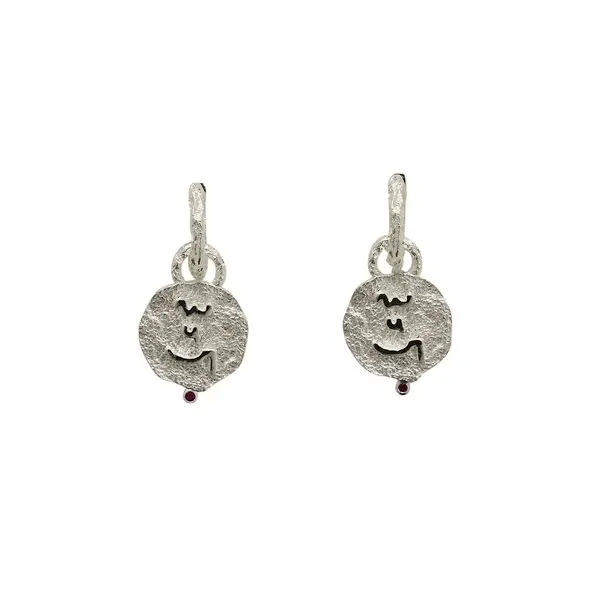 CLAIRE HILL DESIGNS Know Your Worth Huggie Hoops - Silver