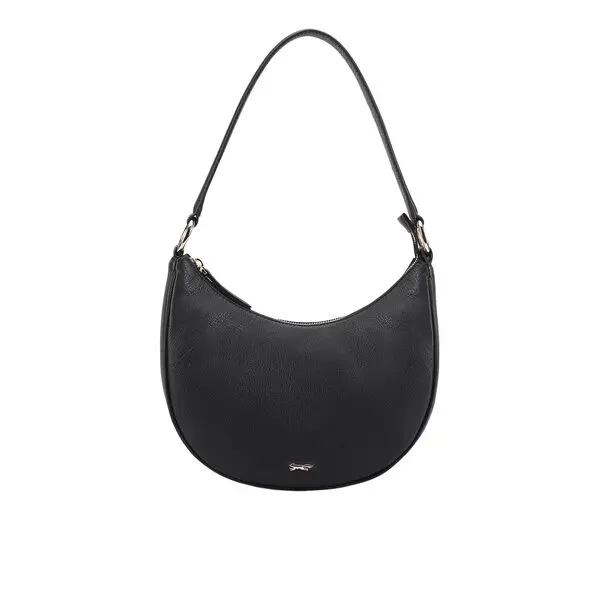Paul Costelloe Louise Leather Hobo Bag - Black