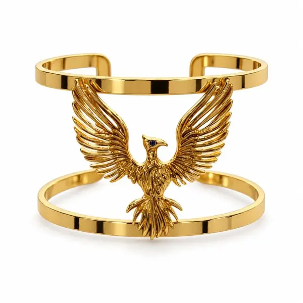 JAGGED HALO JEWELRY Phoenix Adjustable -filled Cuff - Gold