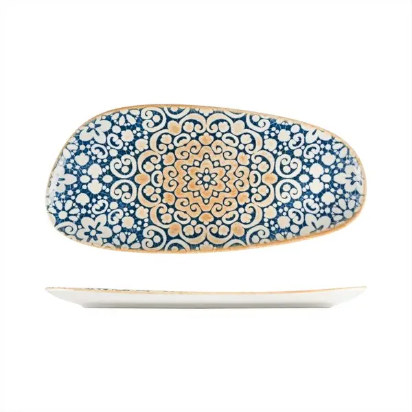 Turgla Home Alhambra Organic Decorated Porcelain Platter