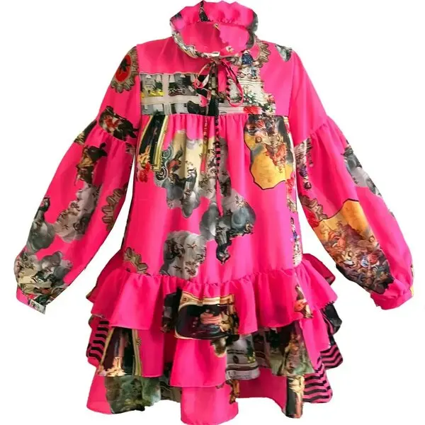 MAXJENNY Mini Dress Neon - Pink