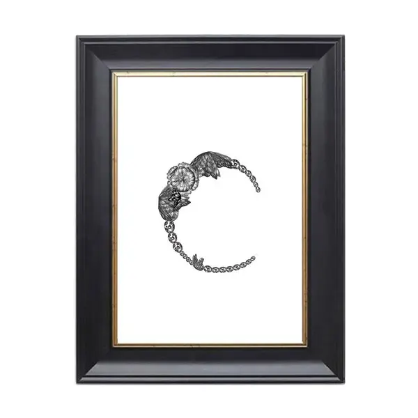 JOHANNA FLEMING Alphabet Typography Letter C Fine Art Print A4