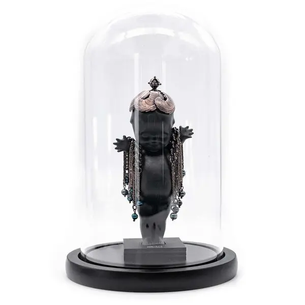 GEM KINGDOM Happy Baby Featherly Statue