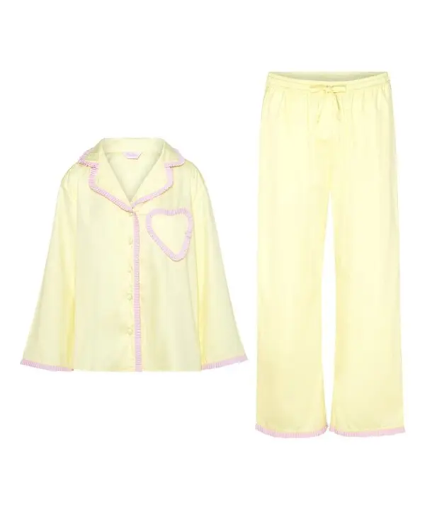 LOVE LETTERS X Dolce Granita & Baby Pink Pyjama - Yellow