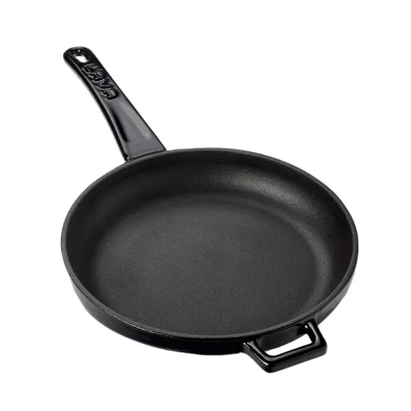 Turgla Home Cast Iron Round Cast Iron Pan - Black