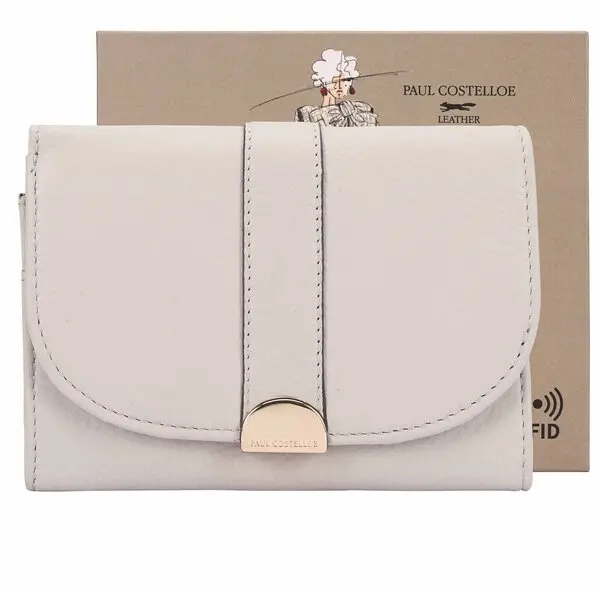 Paul Costelloe Kate Leather Purse - White